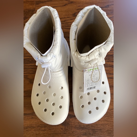 CROCS | Shoes | New Crocs Puffy Boots Size 7 | Poshmark